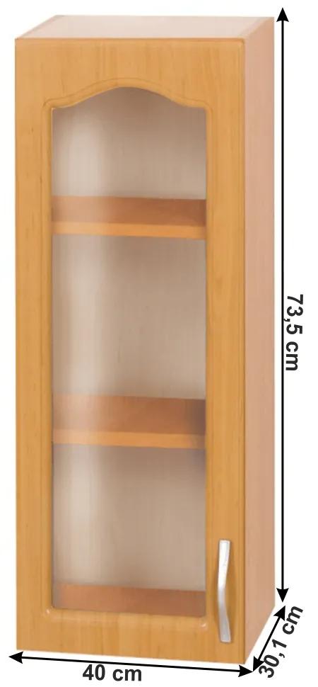 Horní kuchyňská skříňka Leite MDF klasik W40S/L (L). 788697