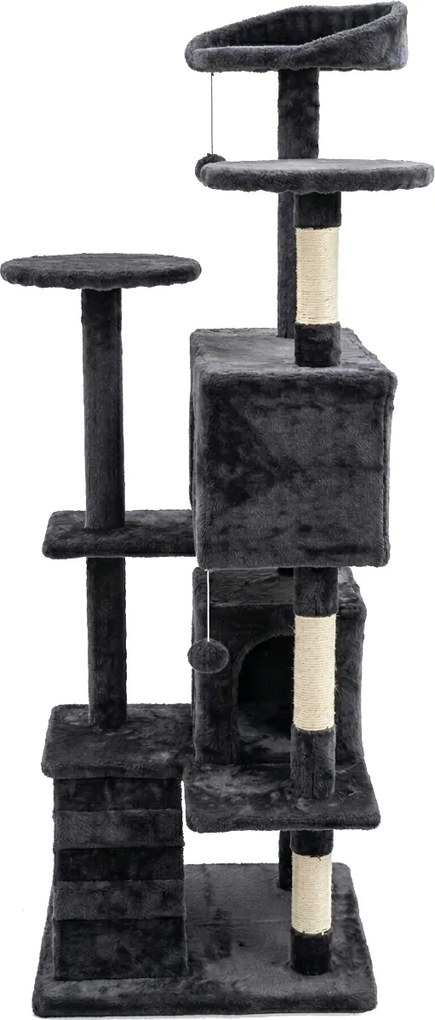 Škrabadlo pro kočky Hawaj 138 x 49 cm tmavě šedá