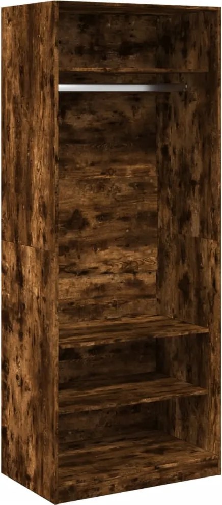 Šatní skříň kouřový dub 80 x 50 x 200 cm kompozitní dřevo 3307697
