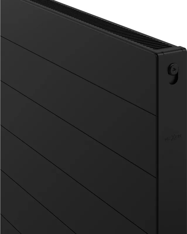 Mexen CL11 Line, panelový radiátor 600 x 1800 mm, boční připojení, 1410 W, černá, W411L-060-180-70