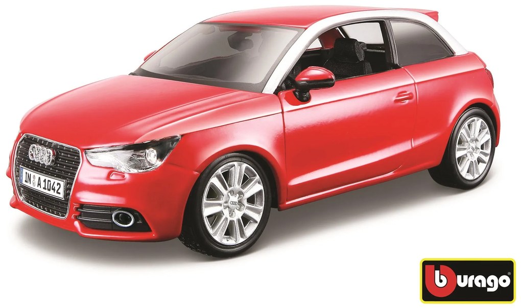 Bburago audi a1 červená 1:24