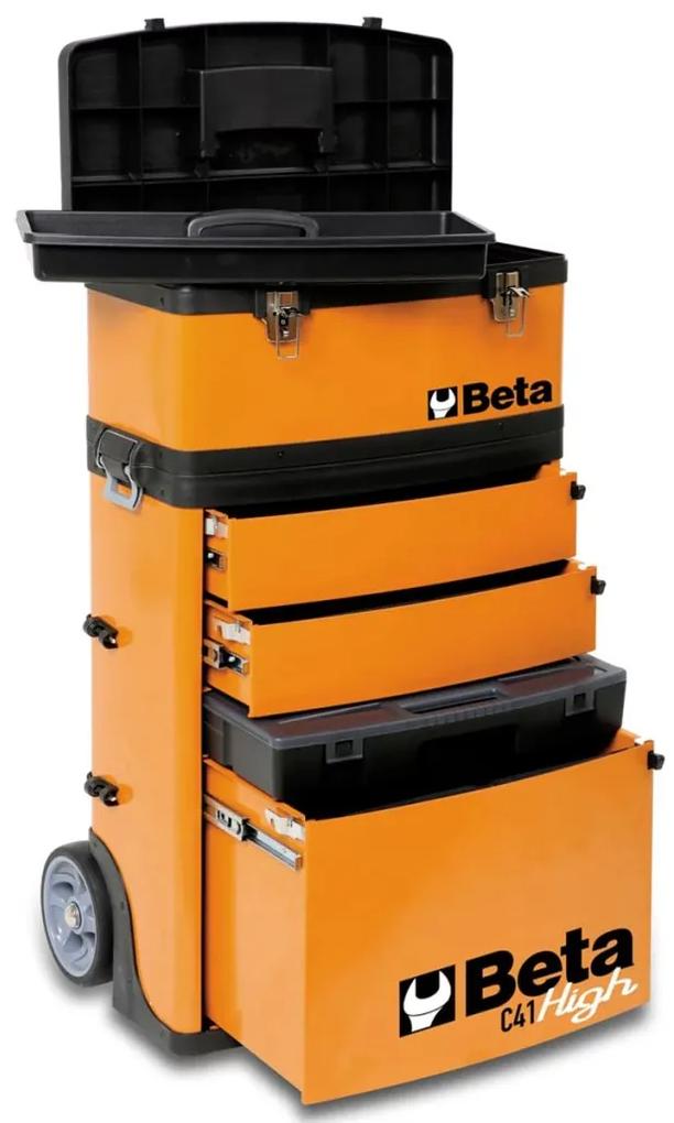 406997 Beta Tools Box na nářadí na kolečkách "C41H/O" oranžový 041000002