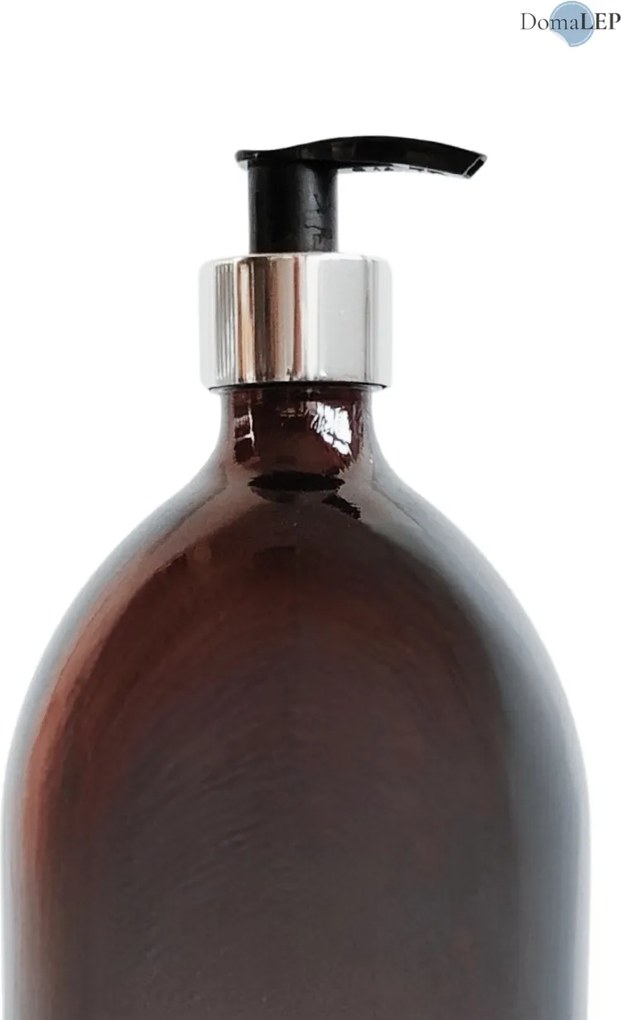 Dávkovač mýdla MONA 1 000 ml s černo-stříbrným dávkovačem