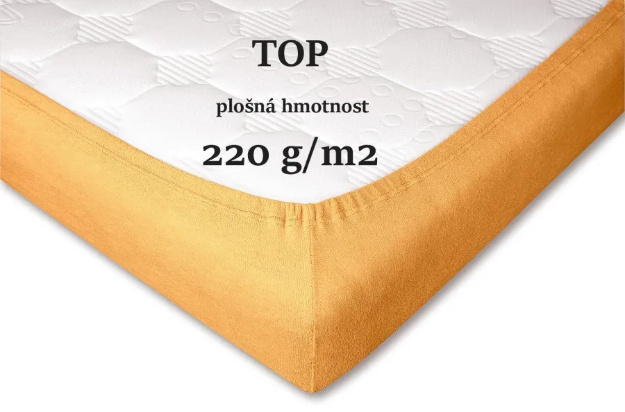 DADKA Froté prostěradlo okr Rozměr 60x120x10 dětské