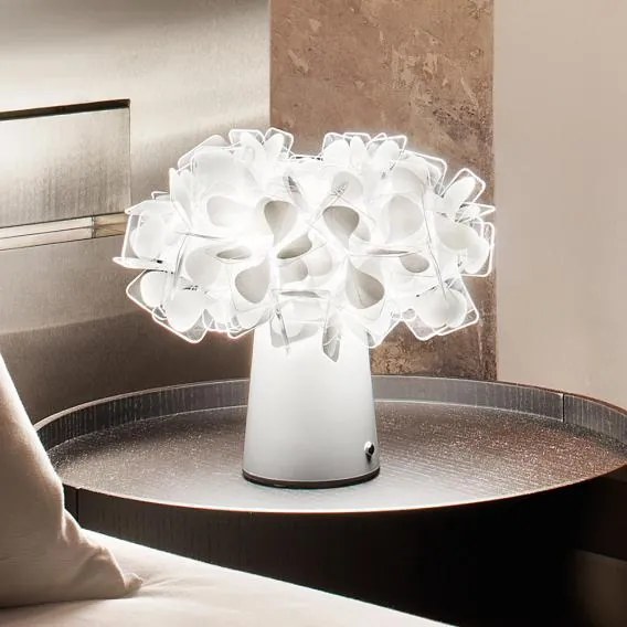 Slamp Clizia Mama Non Mama White Table, stolní designová lampička na baterii, 1,3W LED 2700K, výška 25cm