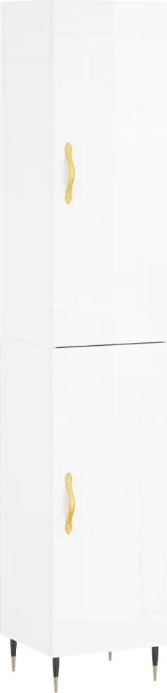 vidaXL Skříň highboard 34,5 x 34 x 180 cm kompozitní dřevo [3200435] Barva: šedá sonoma