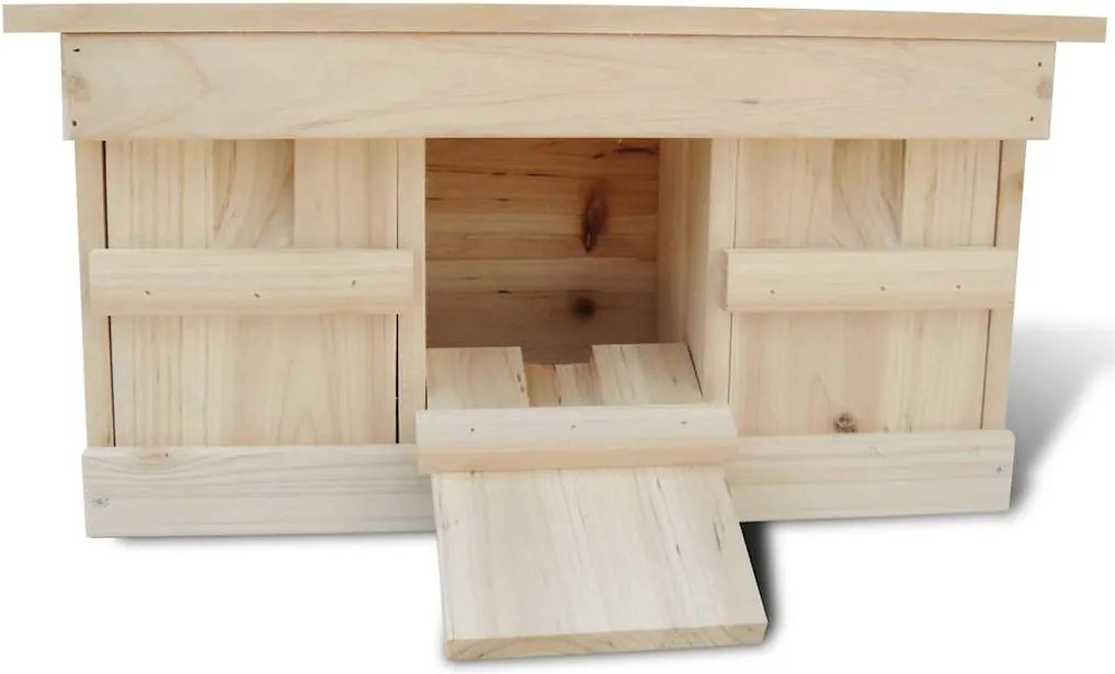 Ptačí budka pro špačky 2 ks 44 x 15,5 x 21,5 cm dřevo 276008