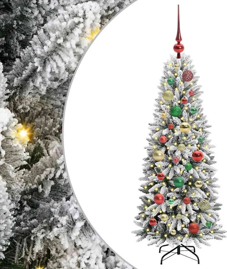 Umělý vánoční stromeček Bílá 120 cm PVC, plast, ocel a PE 3396029