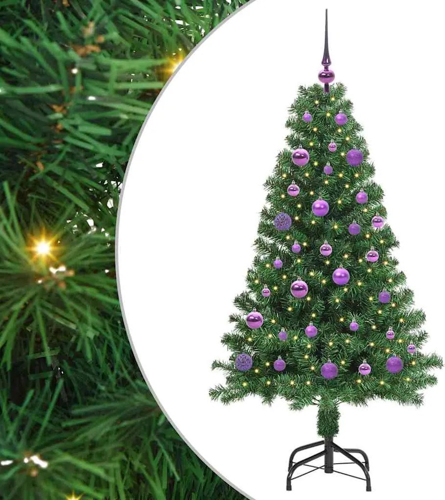 Umělý vánoční stromeček Zelená 150 cm PVC, ocel a plast 3396906