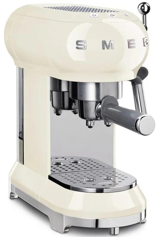 Pákový kávovar SMEG - krémová ECF01CREU