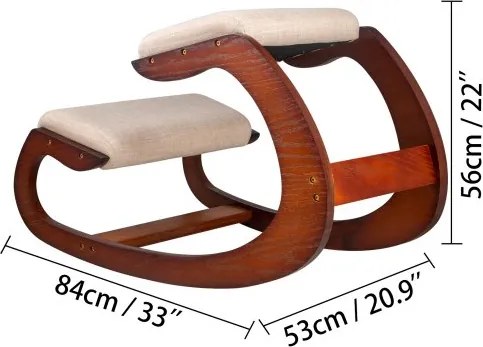 Ergonomické klečící křeslo 99,8 kg Nosnost Postoj v kleče Stolička s kyčelním