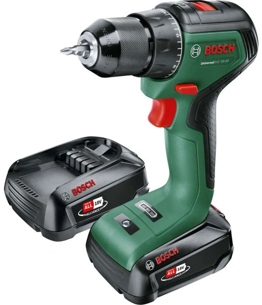 Bosch - 18V AKU vrtací šroubovák, 2x aku 2,0 Ah Li-Ion, nabíječka 06039D7002