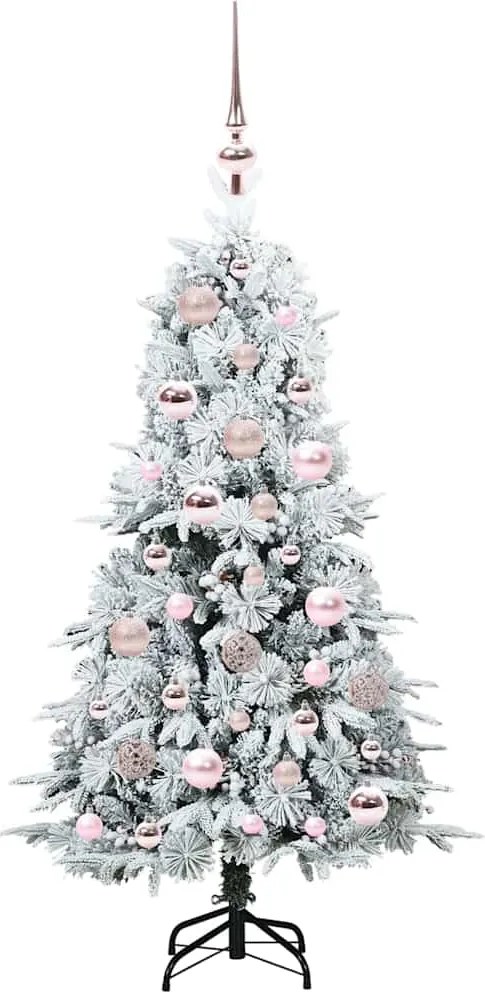 Umělý Skládací Vánoční Strom s stojanem Bílá 120 cm PE a PVC 3397460