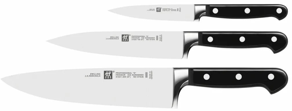 ZWILLING Set nožů 3 ks Professional “S“ (kuchařský, plátkovací, špikovací)