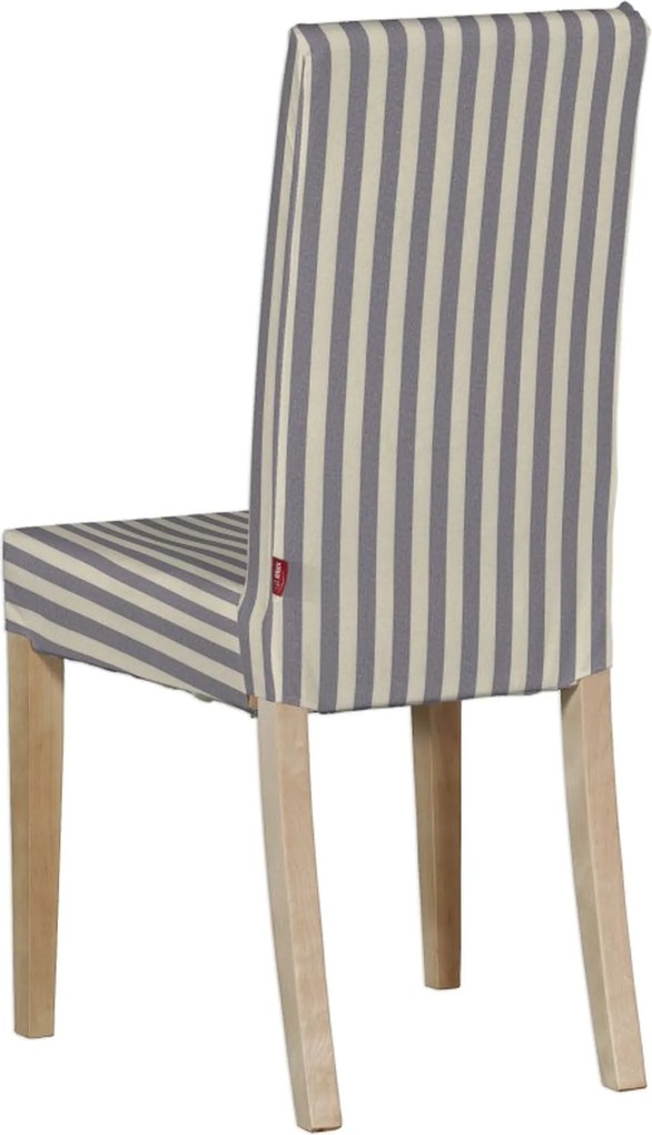 Potah na židli IKEA Harry, krátký barva tmavě modrá látka vzorované