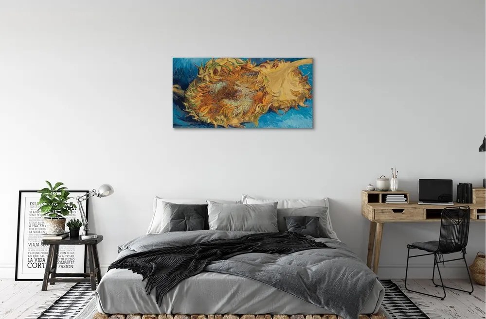 Obrazy na plátně Umění květiny slunečnice 120x60 cm