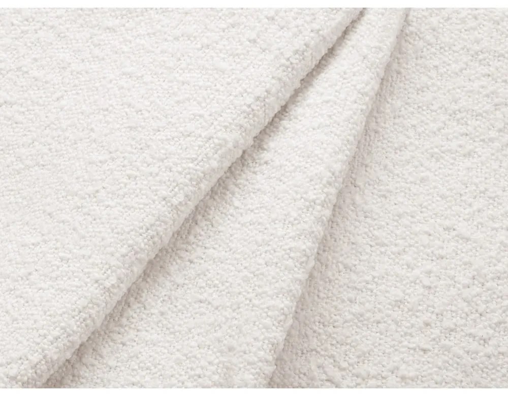 Bílá rozkládací pohovka z textilie bouclé 247 cm Jodie – Micadoni Home