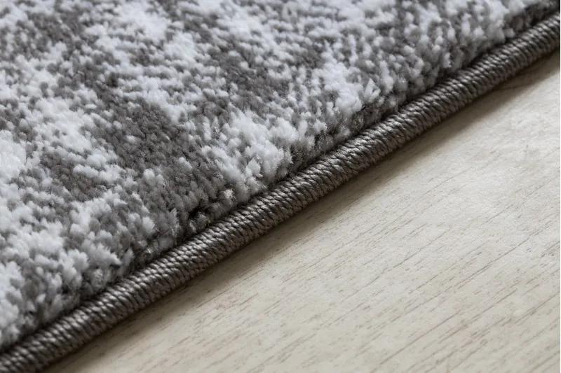 Kusový koberec ALTER Siena čtverce mřížka šedý