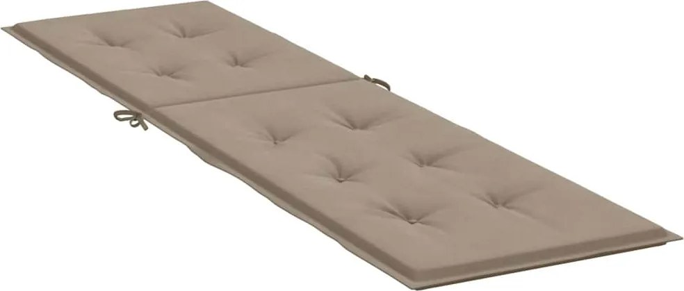Poduška na polohovací židli taupe (75+105) x 50 x 4 cm 314181
