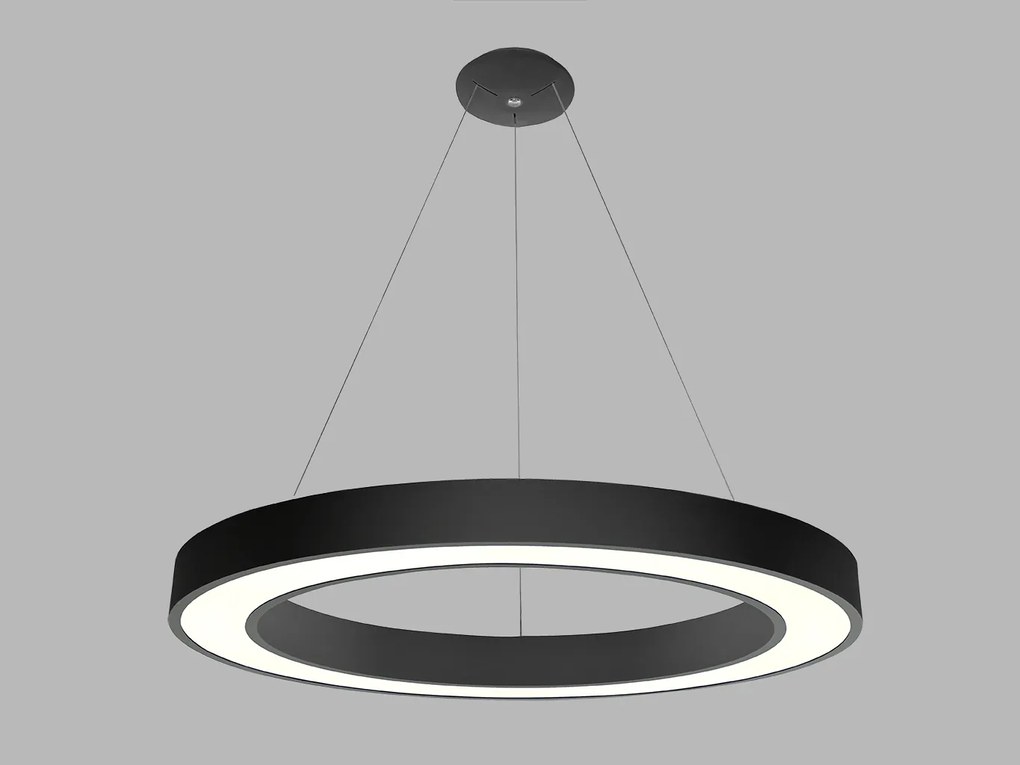 Led2 Závěsné LED svítidlo SATURN P-Z ø 80 cm, černá Varianty: 3000K/4000K RF Control