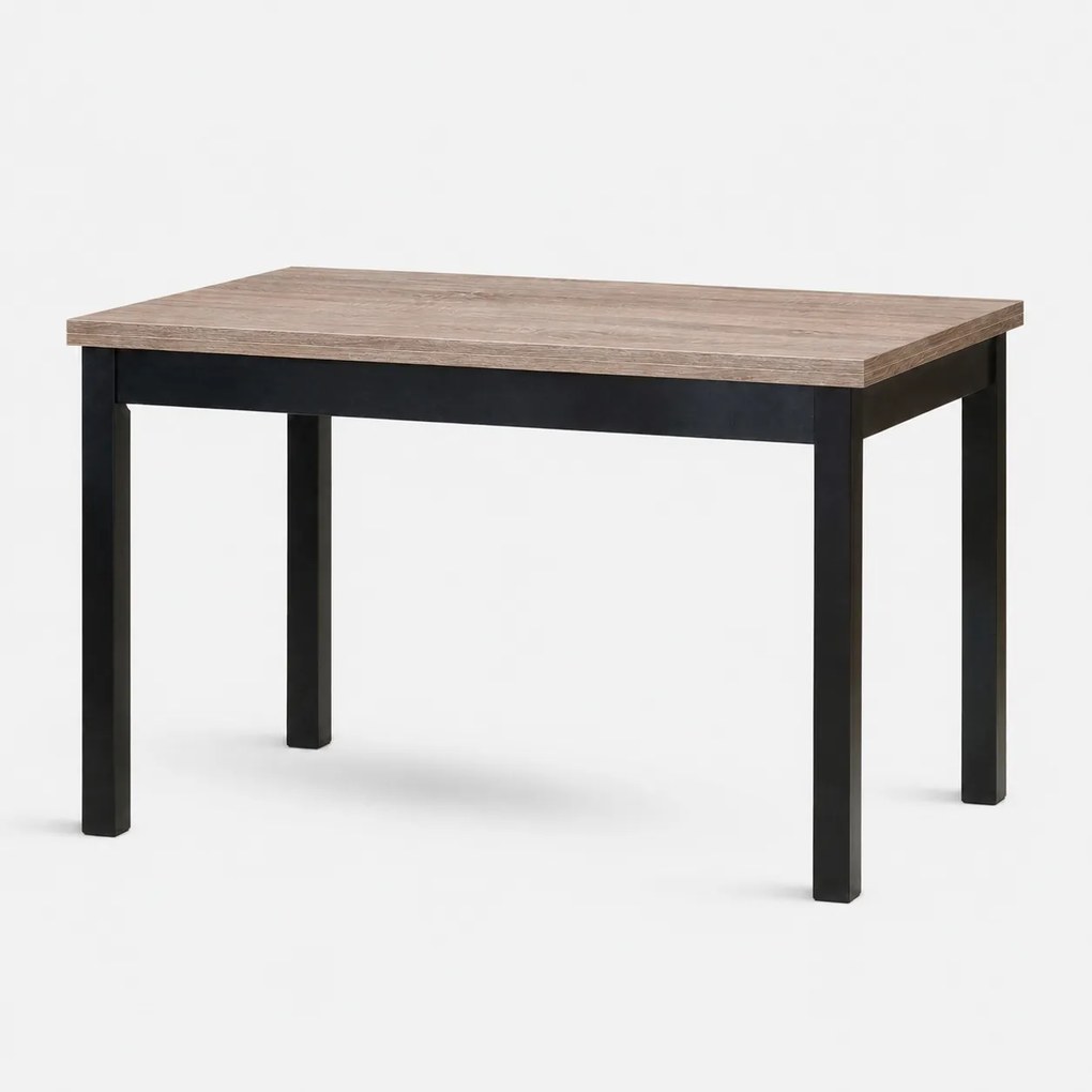 Stima Stůl W21 120x80 + 40 cm rustikál černá