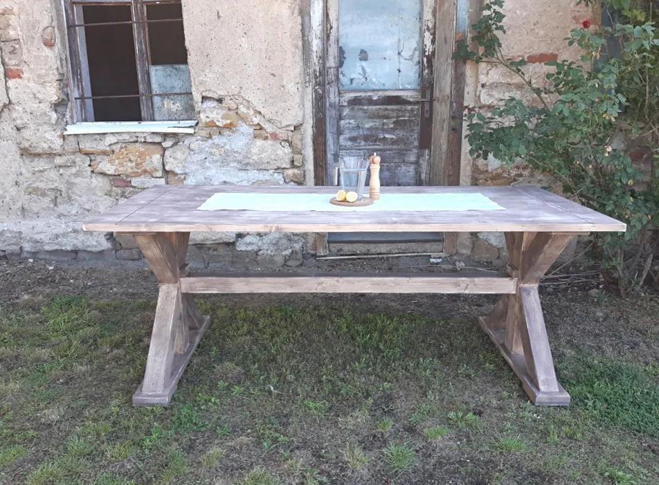 Stará Krása – Ruční výroba Venkovské a selské jídelní stoly z masivu 76 x 150 x 70 cm