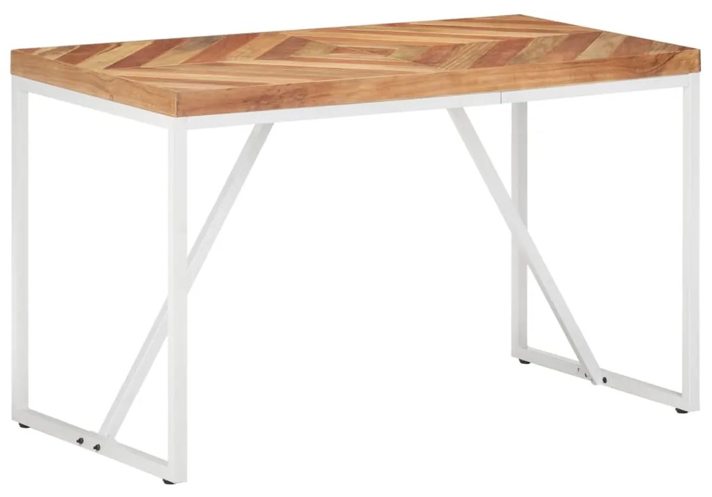 Jídelní stůl 120 x 60 x 76 cm masivní akácie a mangovník - Default Title