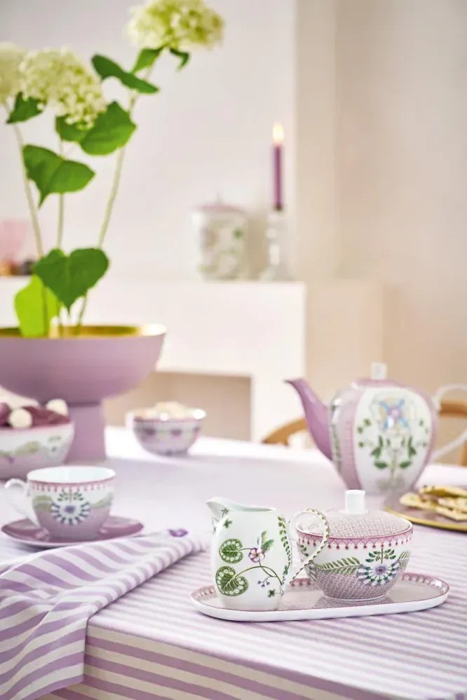 Pip Studio Lily & Lotus mlékovka 250ml, bílá (porcelánová mlékovka)