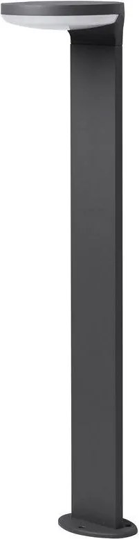 NV 9936102 Venkovní sloupkové svítidlo ENZI tmavě šedý hliník akrylový difuzor LED 15W 3000K 100-240V 180st. IP54 - NOVA LUCE