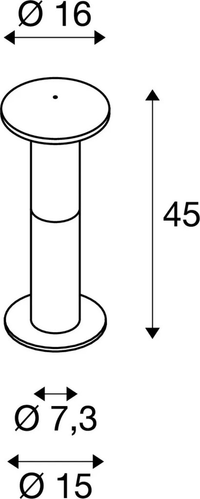 LA 228935 Venkovní svítidlo ALPA MUSHROOM kamen. šedivá 230V E27 24W IP55 - BIG WHITE (SLV)