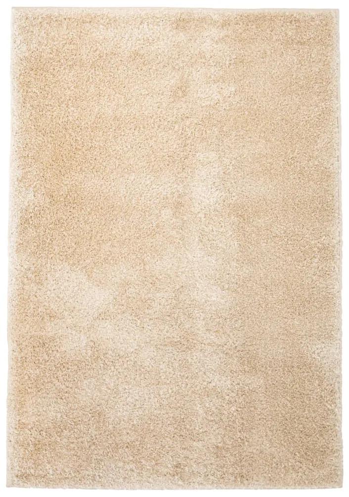 133047 vidaXL Kusový koberec s vysokým vlasem Shaggy 80 x 150 cm béžový