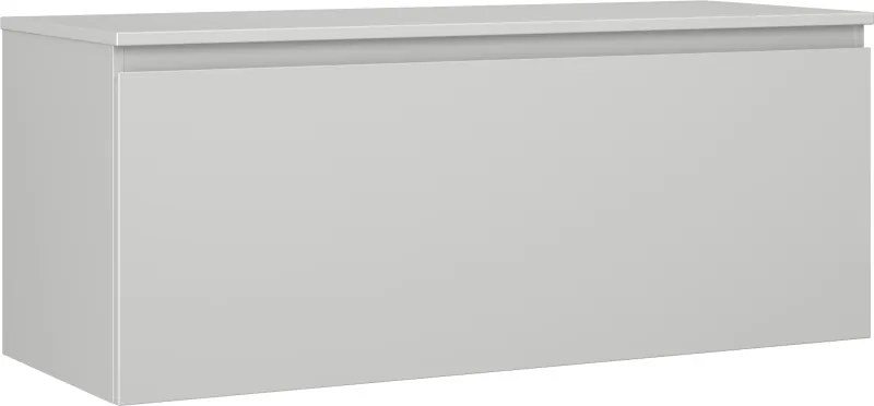 Mexen Orio, koupelnová skříňka 120 cm s horní částí, 1 zásuvka, šedá matná, 91A10-12047-1-BFC62