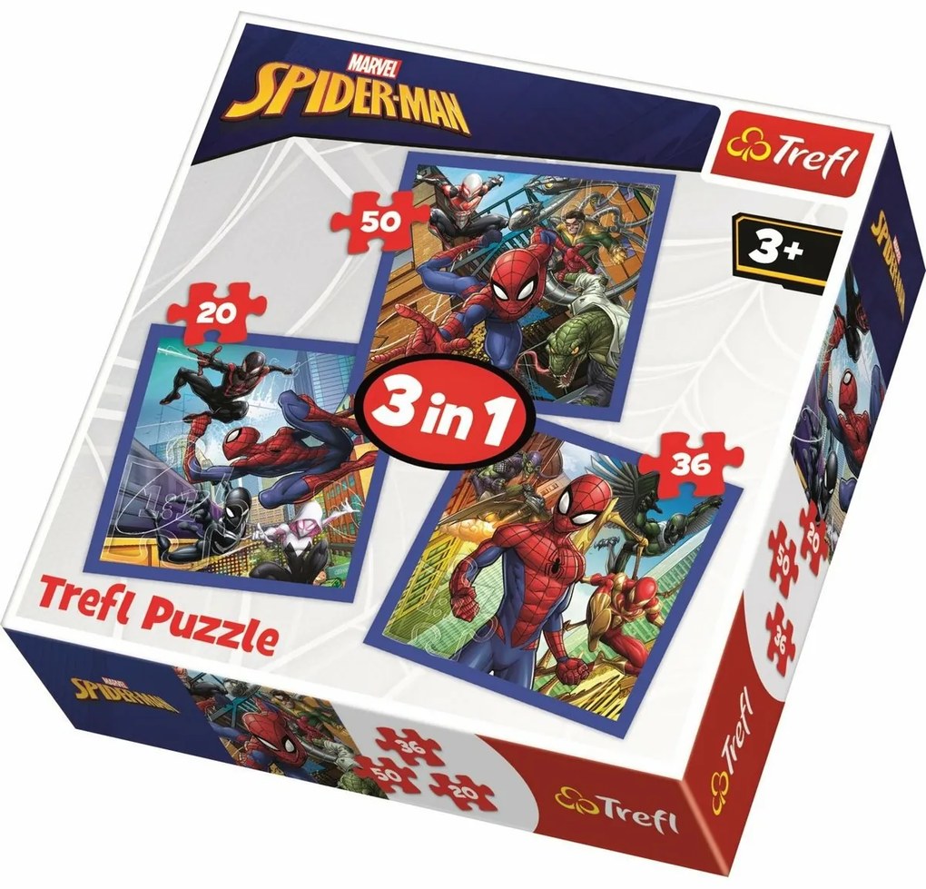 Trefl Puzzle Spiderman 3v1 20, 36, 50 dílků