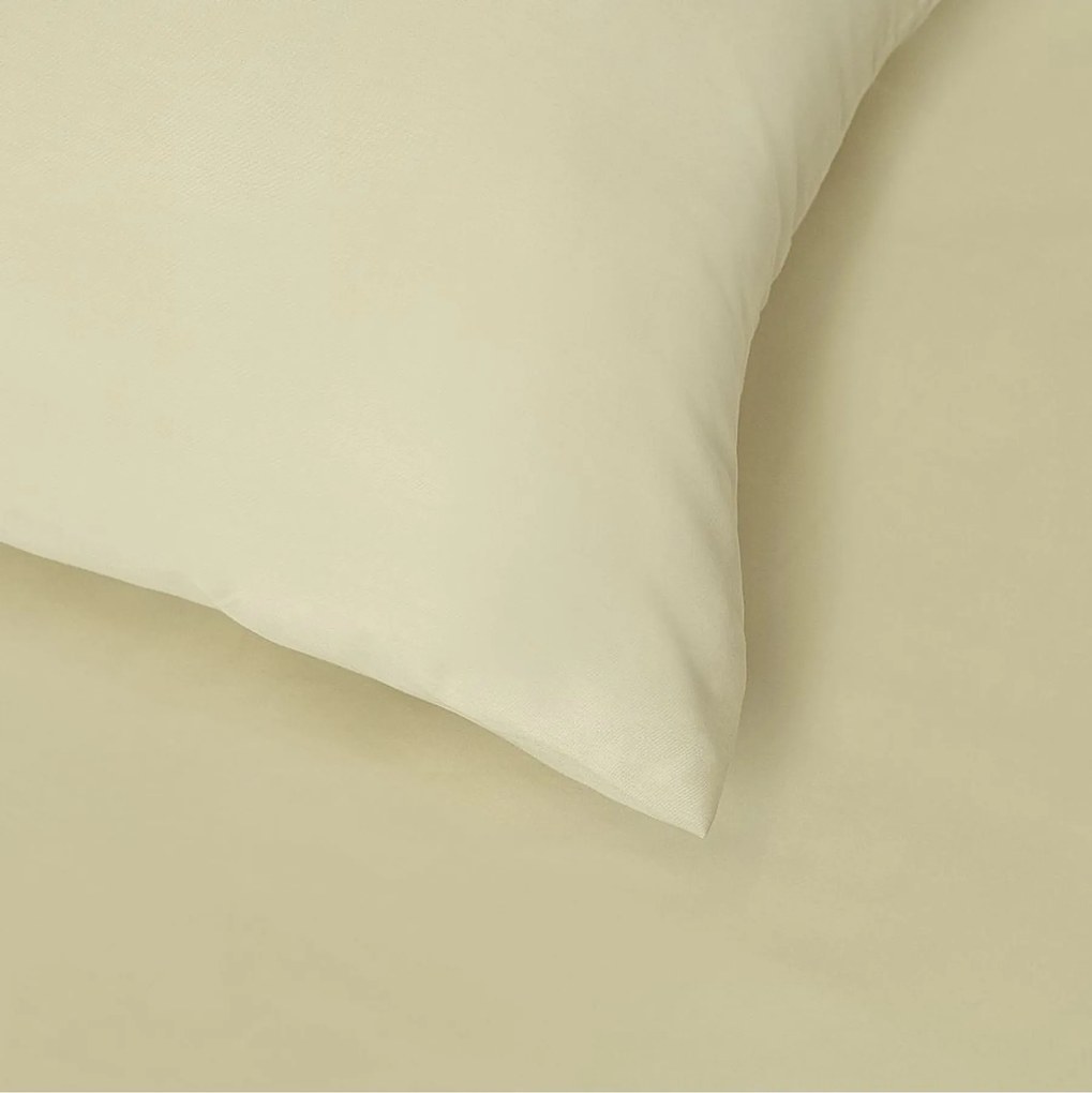 Saténové povlečení LUXURY COLLECTION smetanové - 1x 220/200, 2x 70/90cm