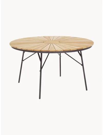 Kulatý zahradní stůl's deskou z teakového dřeva Hard & Ellen, různé velikosti