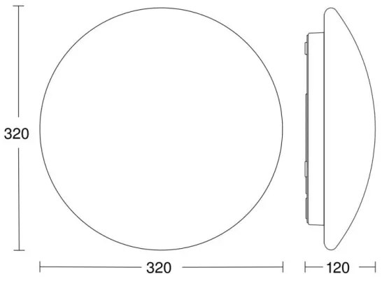 Steinel 056087-LED Koupelnové stropní svítidlo RSPROP2 LED/15,5W/230V 4000K IP54