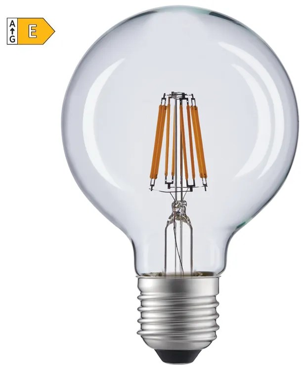 Diolamp LED Globe Filament žárovka čirá G80 10W/230V/E27/4000K/1260Lm/360°