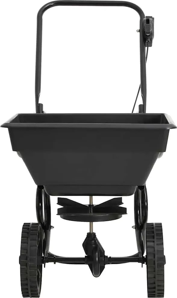 Ručně tlačené rozmetadlo soli PVC a ocel 80 x 46 x 75 cm 15 L 142965