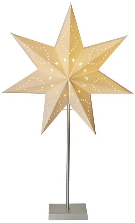 LED vánoční svícen ve tvaru hvězdy s časovačem, 70cm Emos ZY2177