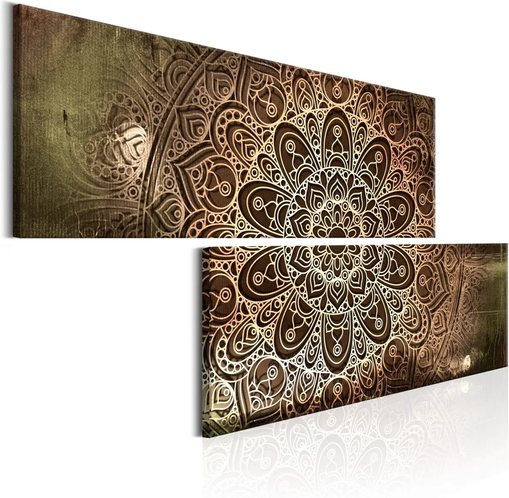Murando DeLuxe Dvoudílné obrazy - Mandala Velikost: 180x90 cm