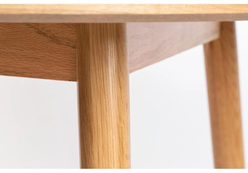 Kulatý jídelní stůl s deskou v dubovém dekoru ø 120 cm Fabio – White Label