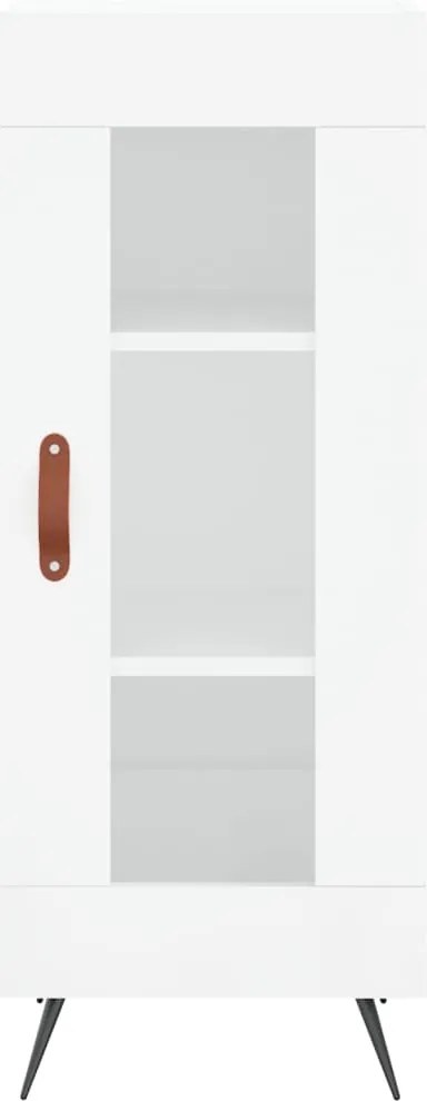 Skříň highboard bílá s vysokým leskem 34,5x34x180 cm kompozit 3200363