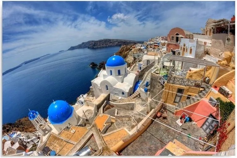 FOTO-Obraz Plátno Canvas Santorini Řecko 70x50