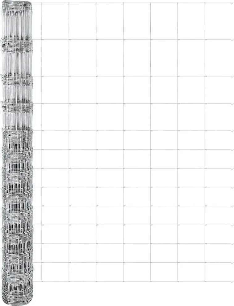 Svařované drátěné ploty s hroty 25 x 1,5 m Pozinkovaná ocel 3351435