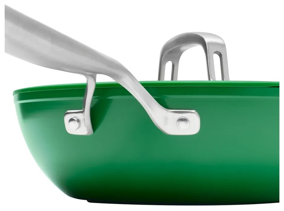 Wok pánev s poklicí/s keramickým povrchem ø 28 cm Meda 3.0 – FABINI