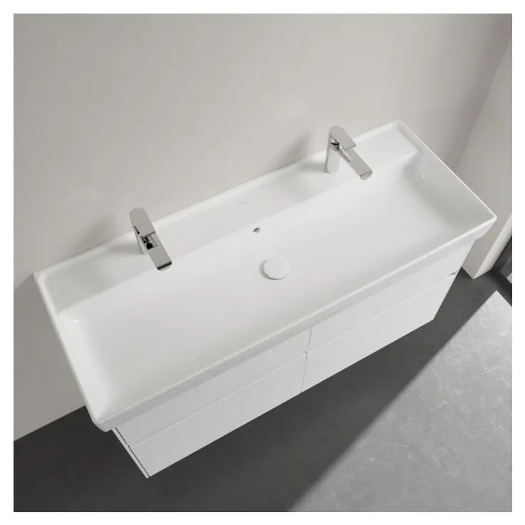 Villeroy & Boch Villeroy &amp; Boch COLLARO - Umyvadlo 1200x470x160 mm, s přepadem, bílá Alpin CeramicPlus 4A33C4R1