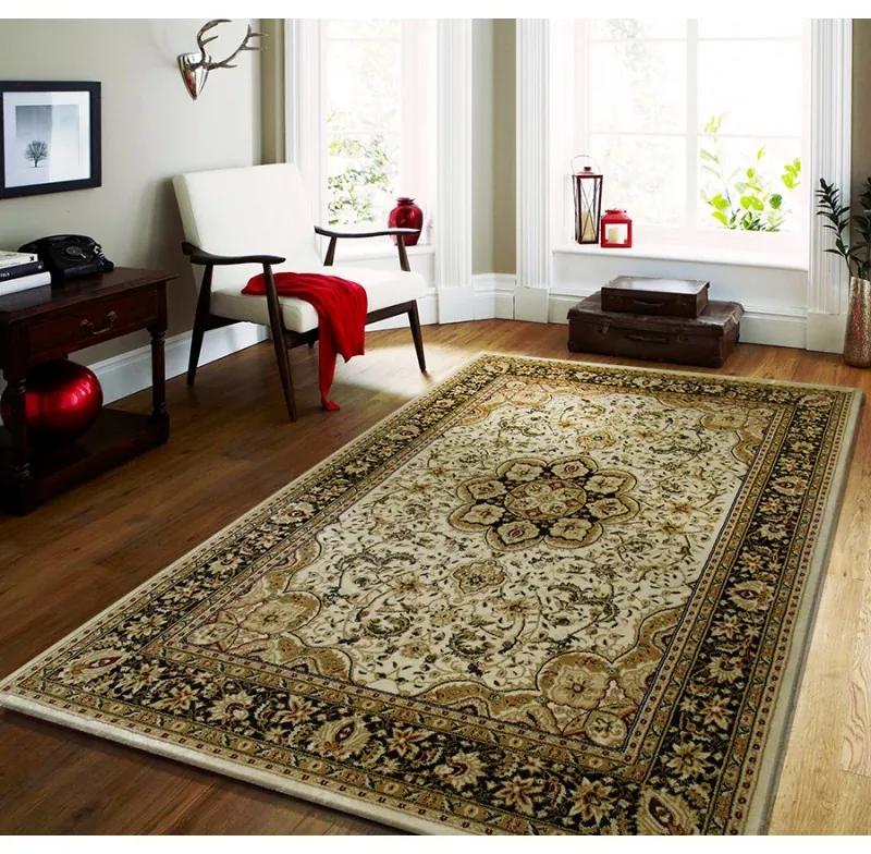 Stylový koberec v krémové barvě do obývacího pokoje Šířka: 160 cm | Délka: 220 cm