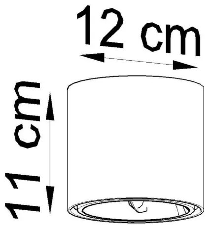 Sollux SL.0697 - Bodové svítidlo TIUBE 1xGU10-AR111/10W/230V