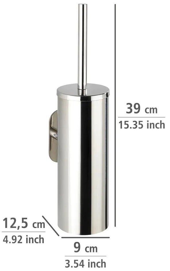 Samodržící WC kartáč z nerezové oceli Wenko Orea