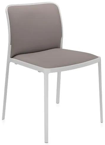 Kartell designové židle Audrey soft bílá